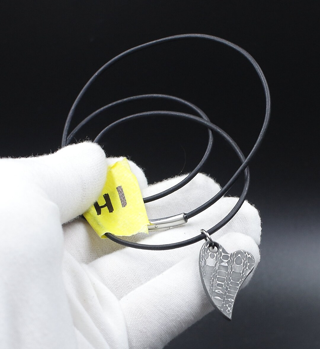 Damascus Jewelry Heart of Steel H1 USA Made Gershblades Custom ...