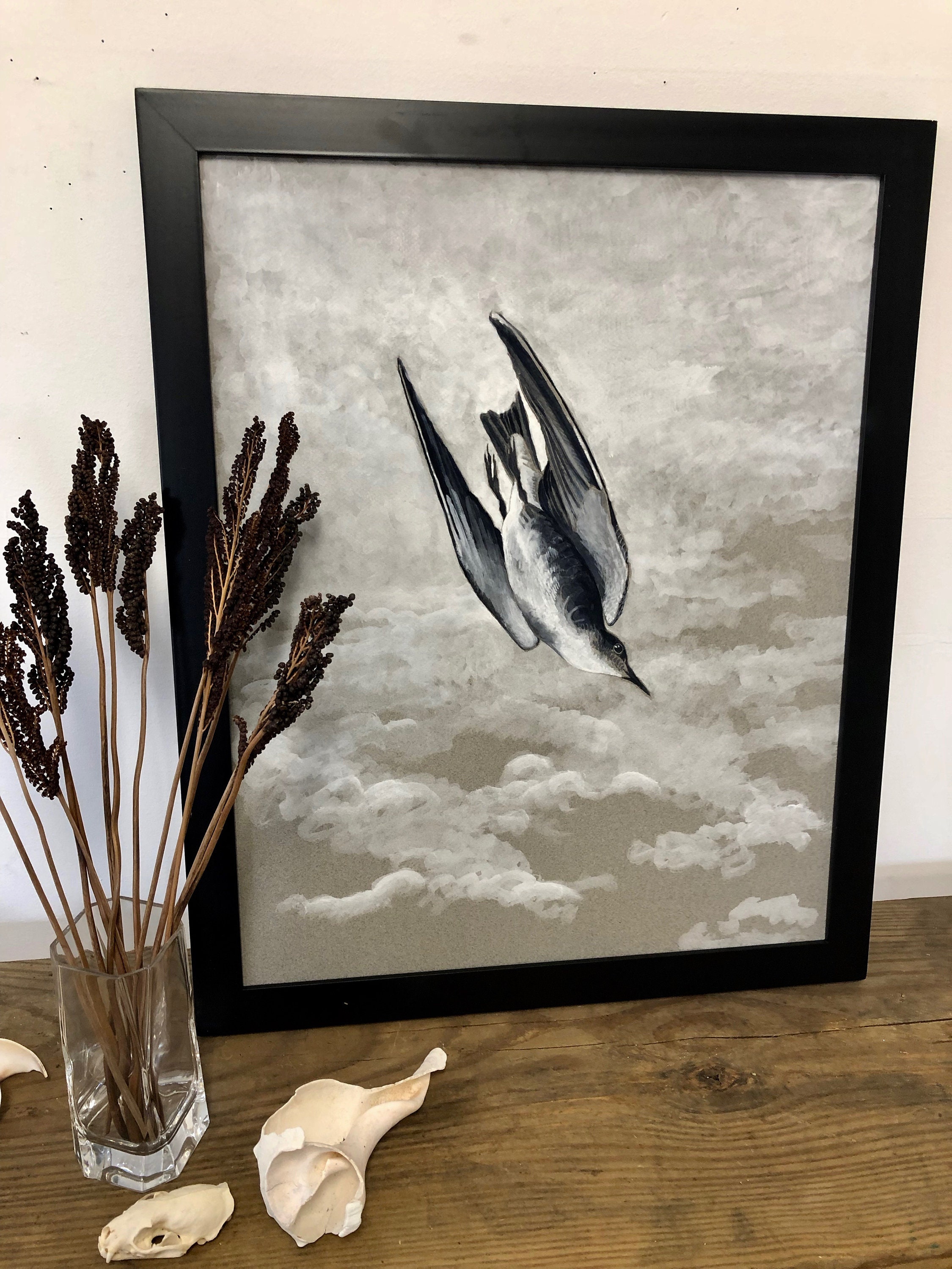 Diving Bird Painting, Printable Digital Download - Etsy 日本