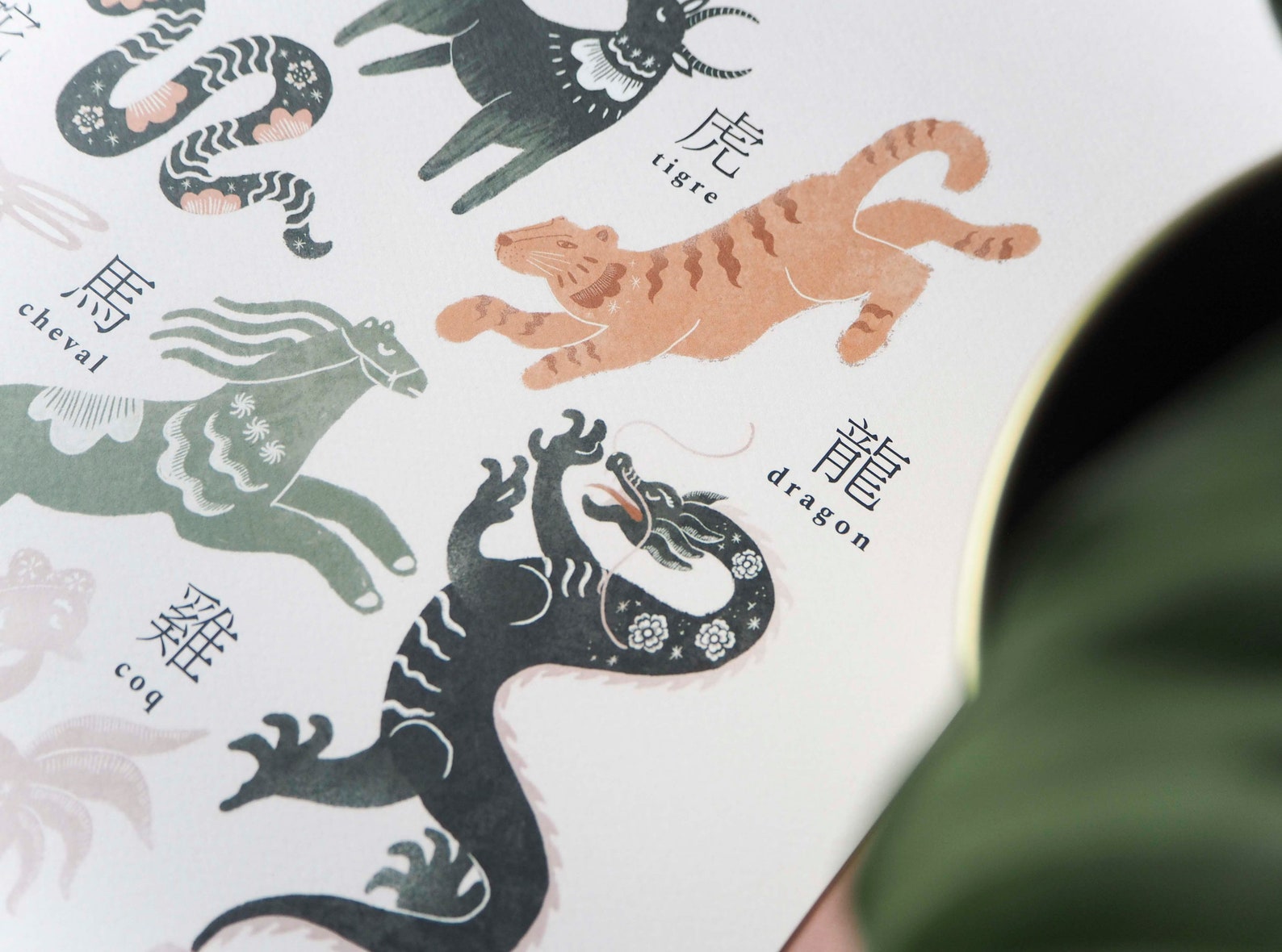 Poster A3 12 Chinese Zodiac Signs - Etsy
