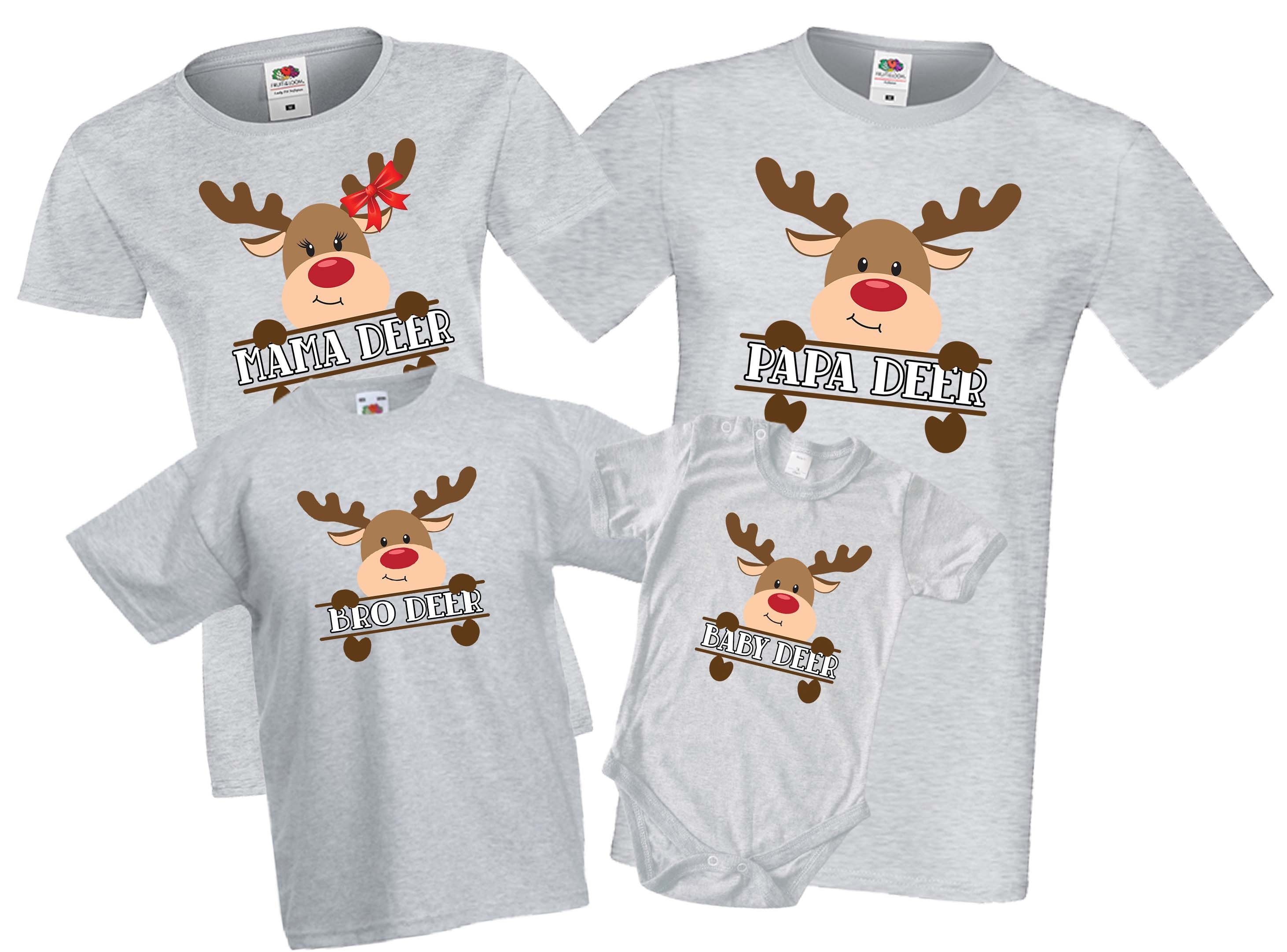 Personalized Christmas Reindeer Shirt Holiday Apparel Mommy Daddy ...
