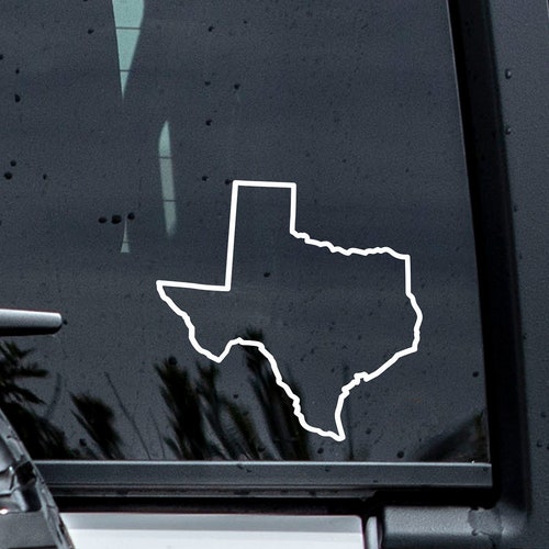 Texas State Outline Vinyl Decal - Etsy
