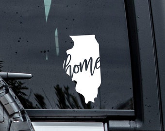 Illinois Sticker Illinois Decal Multiple Sizes Bumper Sticker Water ...