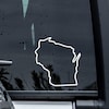 Wisconsin WI State Outline Vinyl Decal Sticker - Etsy