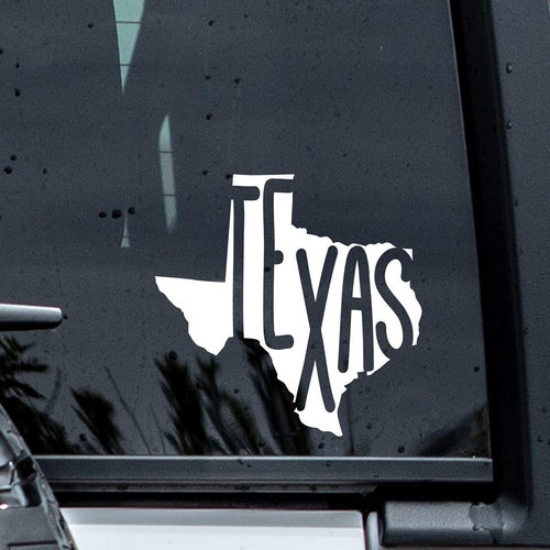 Texas Vinyl Decal - Etsy