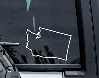 Washington State Outline Sticker - Etsy