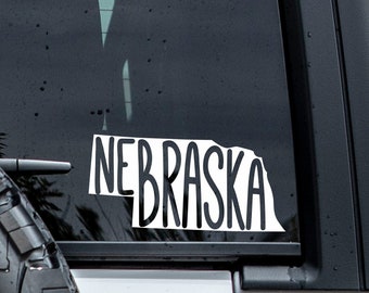 Nebraska State Decal / Nebraska Area Code Car Decal / Nebraska - Etsy