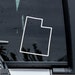 Utah Outline Decal | Utah Sticker | Utah Tumbler Decal | Car Window ...