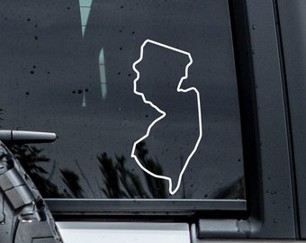 New Jersey Sticker New Jersey Decal Multiple Sizes - Etsy