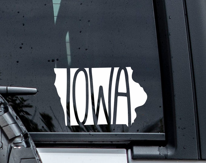 I Love Iowa Custom Vinyl Decal Sticker Choose Your Color and Size DIY ...