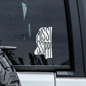 Mississippi State Decal | Mississippi Car Sticker | Mississippi Sticker ...