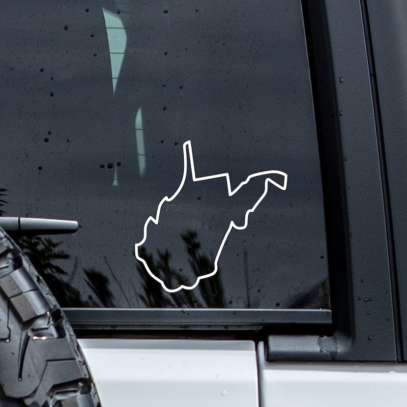 West Virginia Window Decal - Etsy