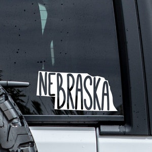 Nebraska State Decal | Nebraska Car Sticker | Nebraska Tumbler Decal ...