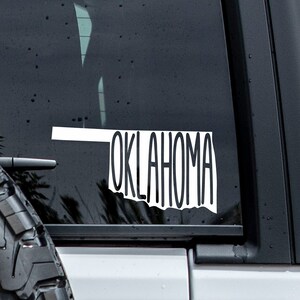 Oklahoma State Decal | Oklahoma Sticker | Oklahoma Tumbler Decal | Car ...