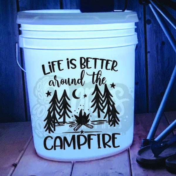 Camping Vinyl Decal - Etsy