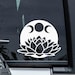 Lotus Moon Phases Decal Jeweled Lotus Flower With Moons Moon Decal ...