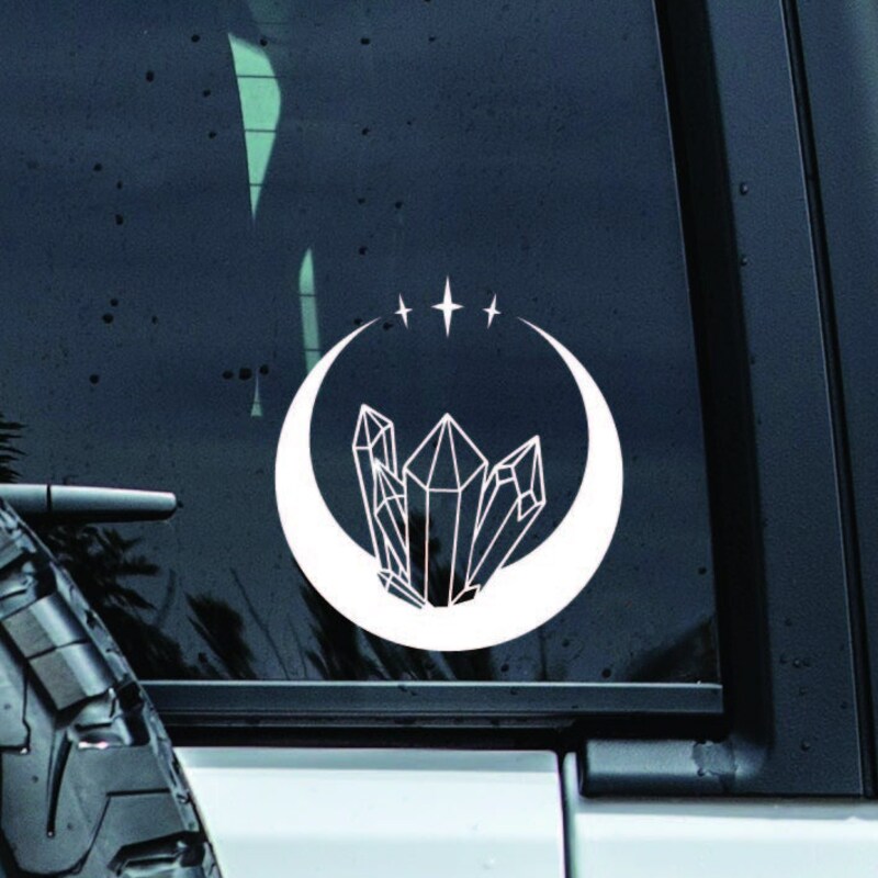 Crescent Moon Decal - Etsy