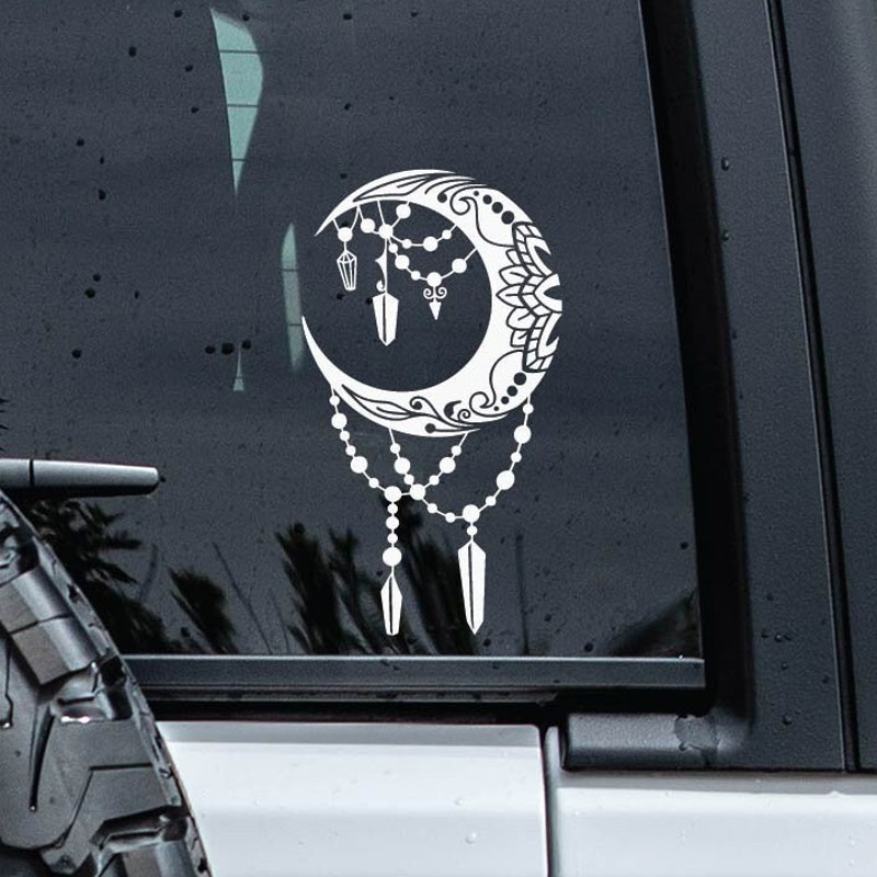 Crescent Moon Decal - Etsy