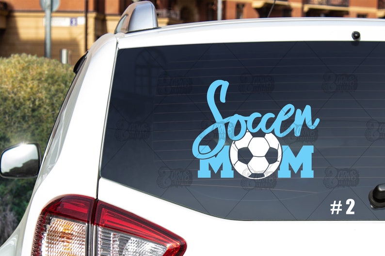 Soccer Mom Car Decal Soccer Decal Window Sticker Sports - Etsy