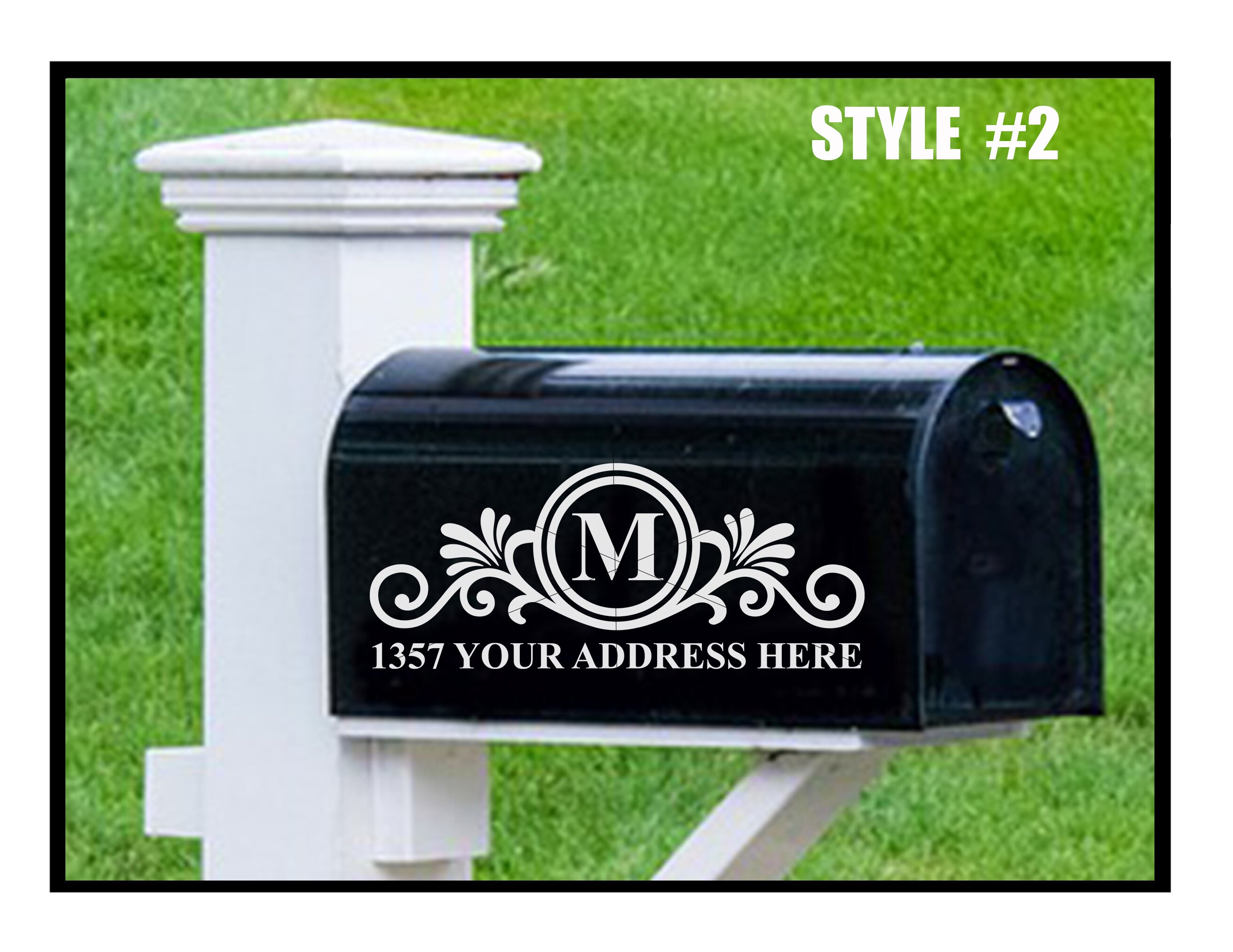 Mailbox Numbers Mailbox Decal Personalized Decal Address - Etsy