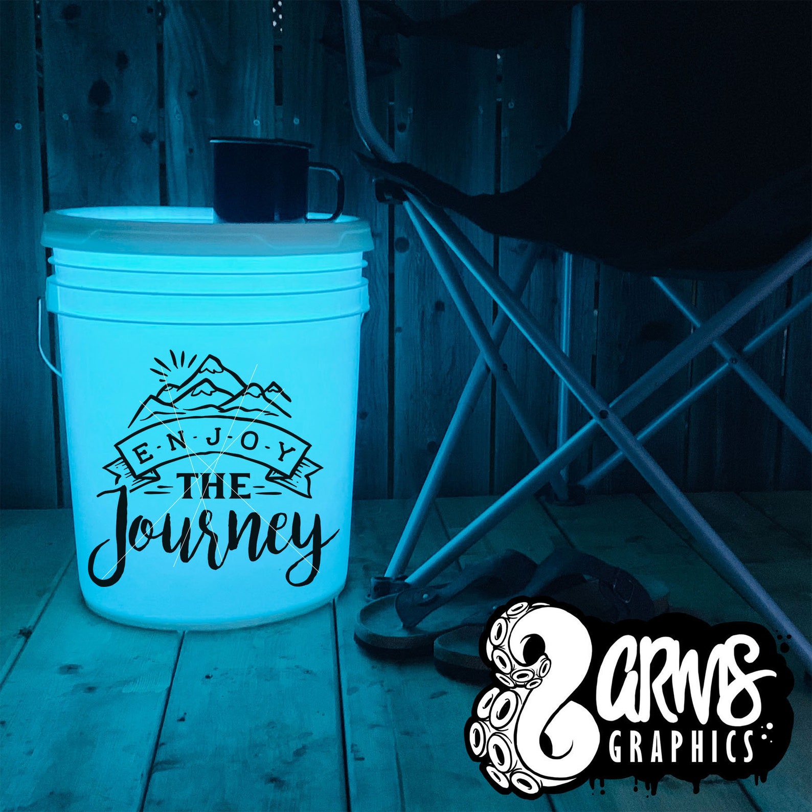 Enjoy the Journey Vinyl Decal | Large Camping Decal | RV Decal ...