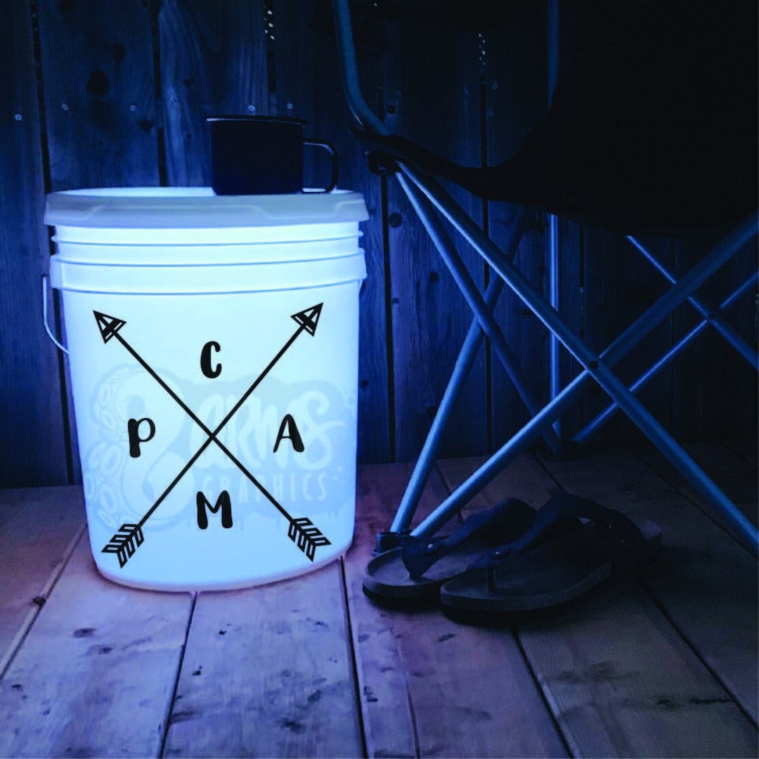 Camp Decal | Camping Bucket Decal | Arrow Camp Sign Vinyl Decal ...