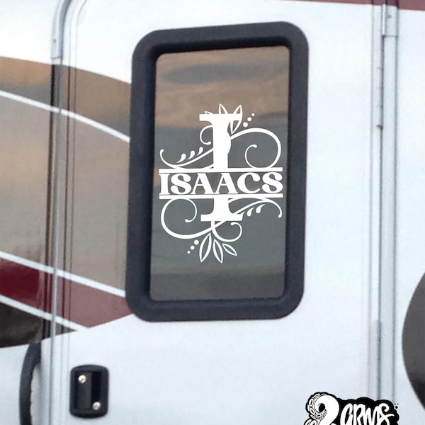 Last Name Decal - Etsy