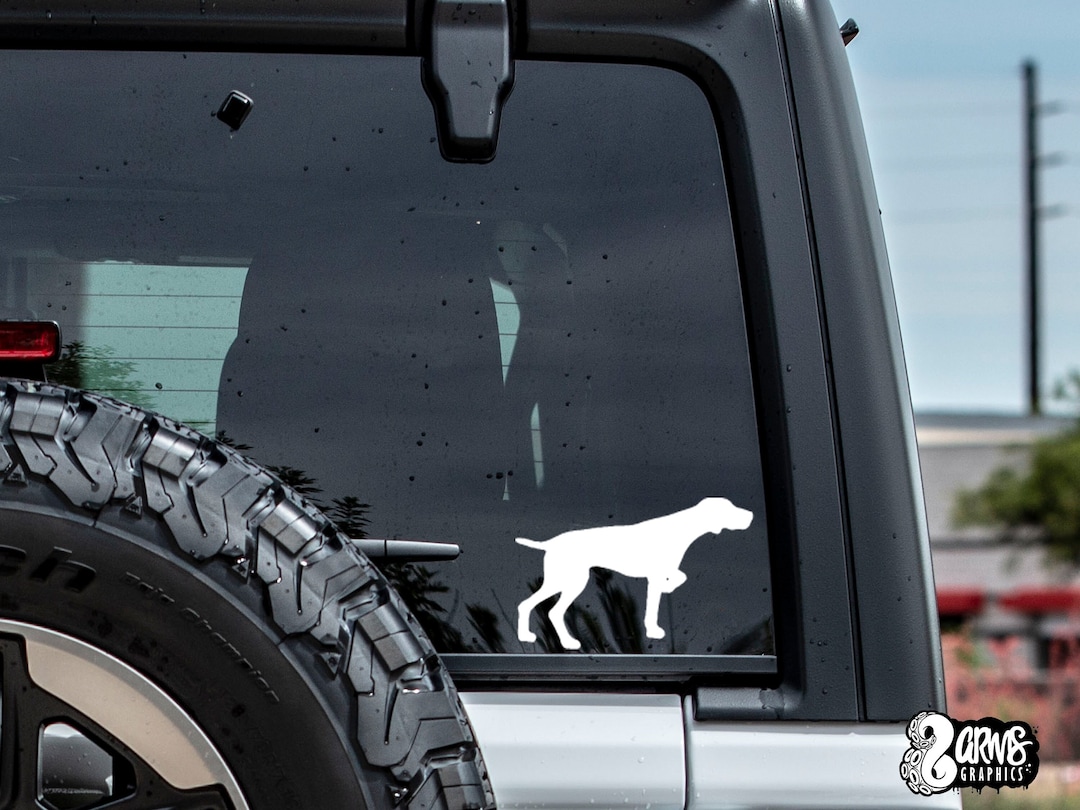 German Shorthaired Pointer Decal | Custom Dog Decal | Dog Silhouette ...