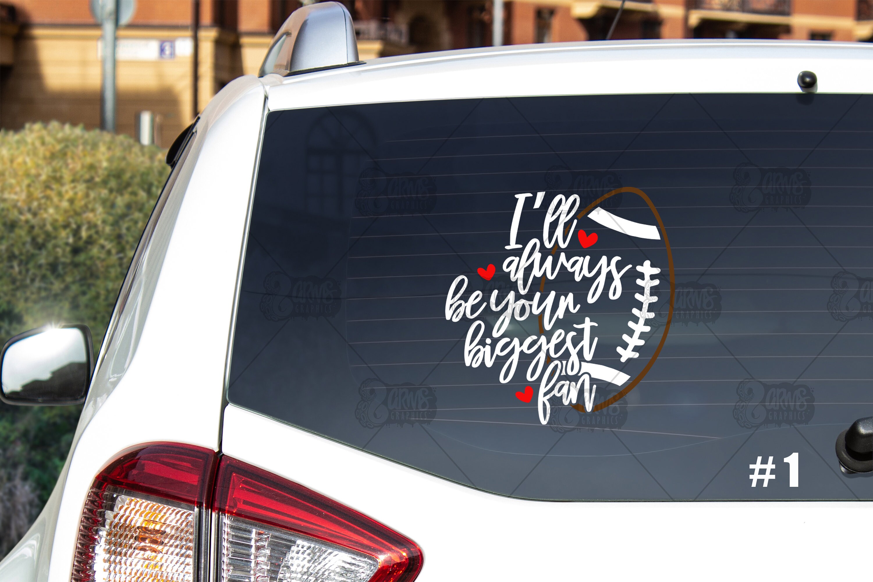 Football Mom Car Decal | Football Decal | Window Sticker | Sports Vinyl ...
