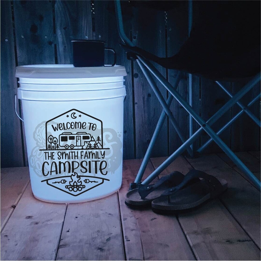 Welcome to Our Campsite Personalized Name Decal | 5th Wheel Decal ...