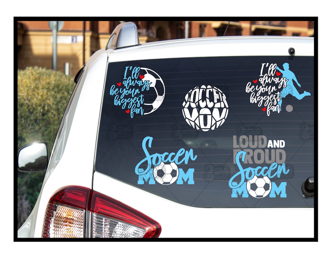 Soccer Mom Car Decal | Soccer Decal | Window Sticker | Sports Vinyl ...