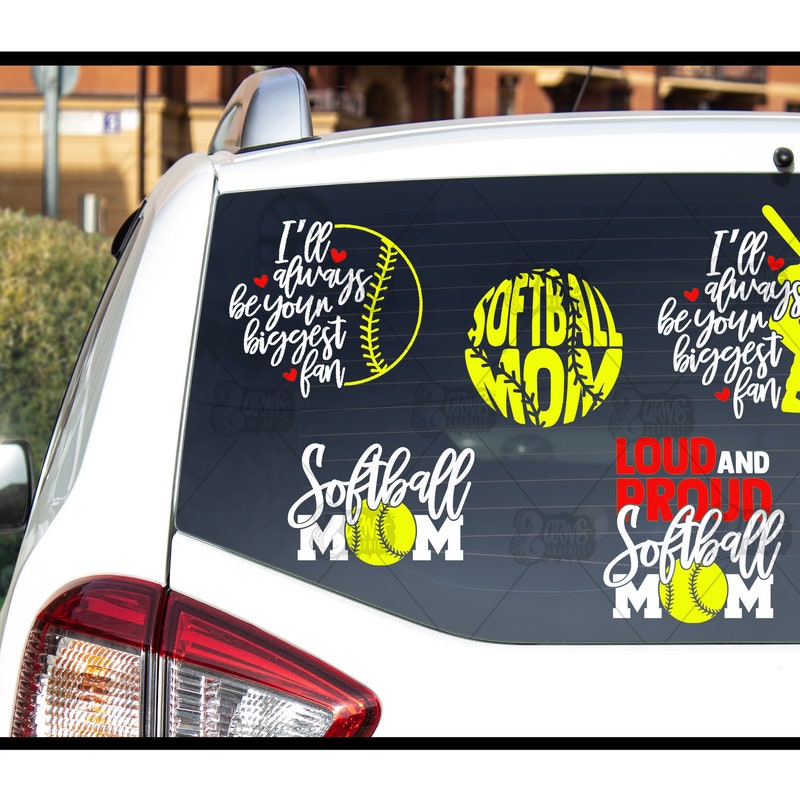 Softball Decal - Etsy