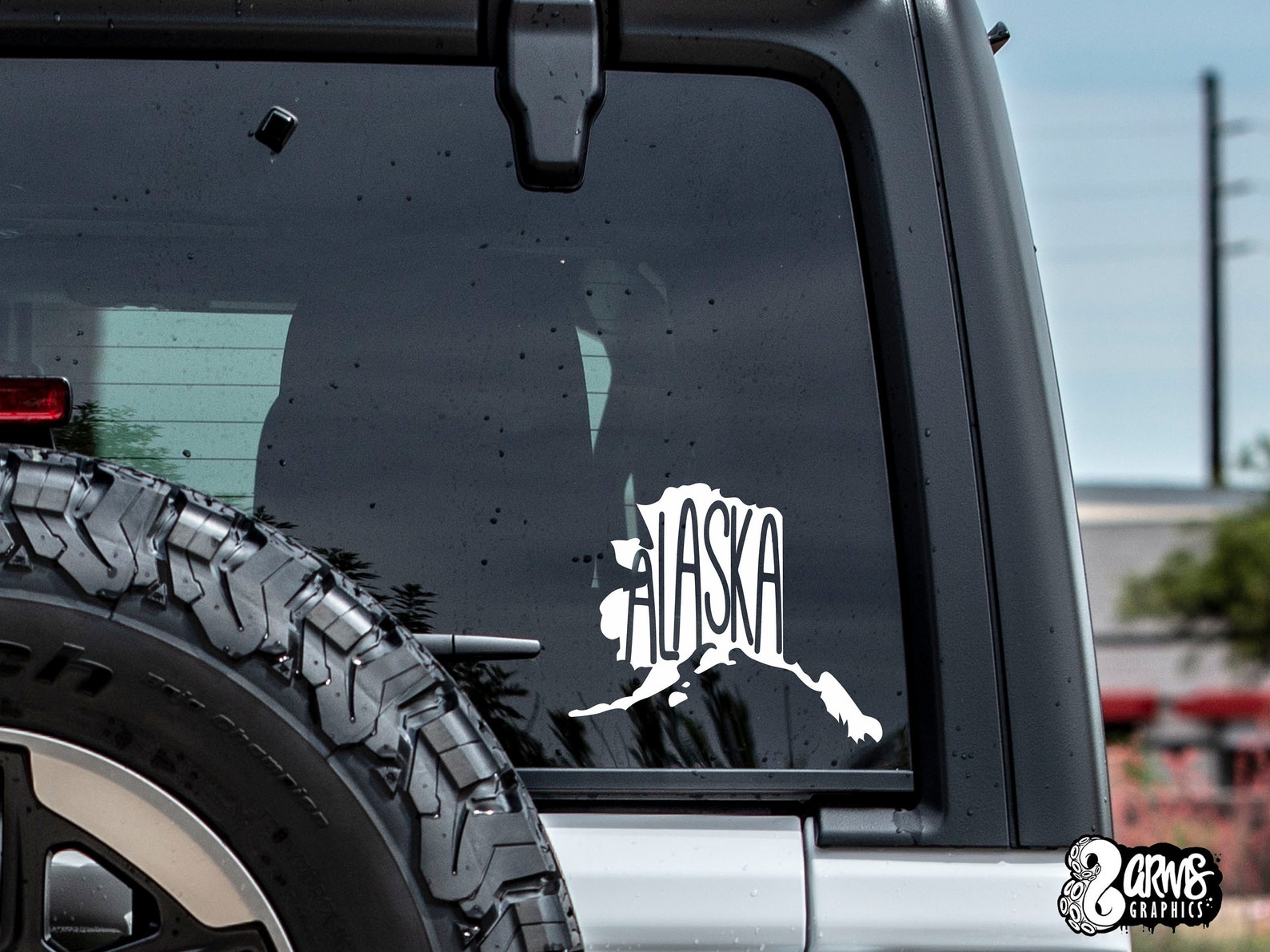 Alaska State Decal Alaska Car Sticker Alaska Sticker - Etsy