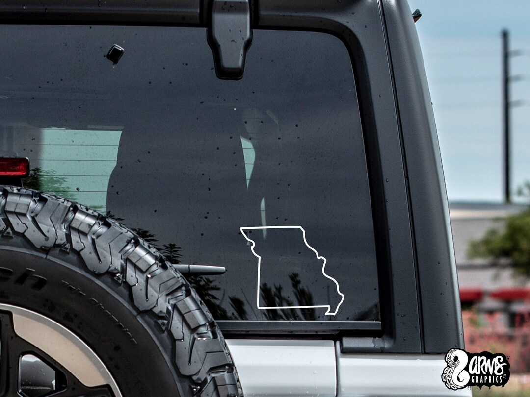 Missouri Outline Decal | Missouri Sticker | Tumbler Decal | Car Window ...