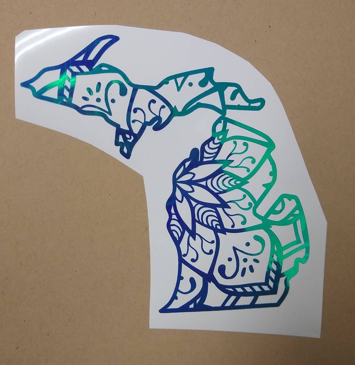 Michigan Mandala Decal Home State Decal Michigan Sticker - Etsy