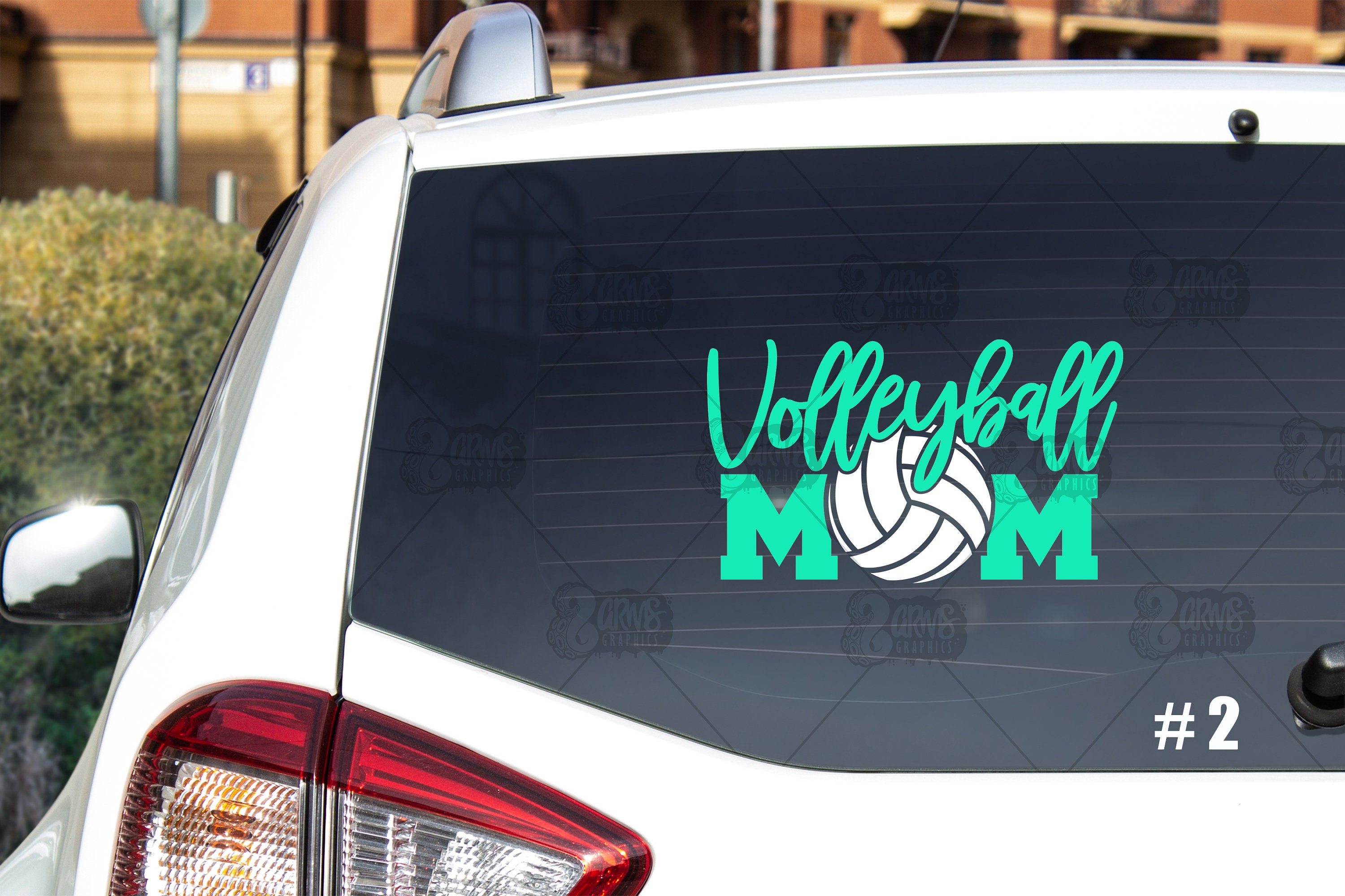 Volleyball Mom Car Decal | Volleyball Decal | Window Sticker | Sports ...