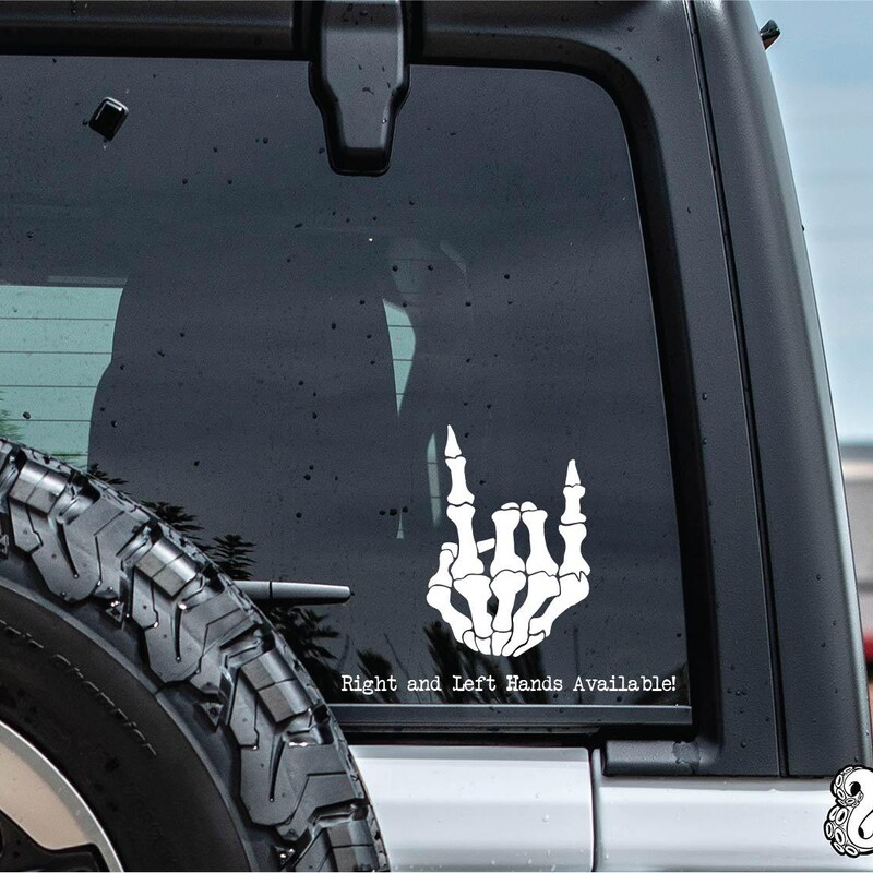 Skeleton Hand Decal - Etsy