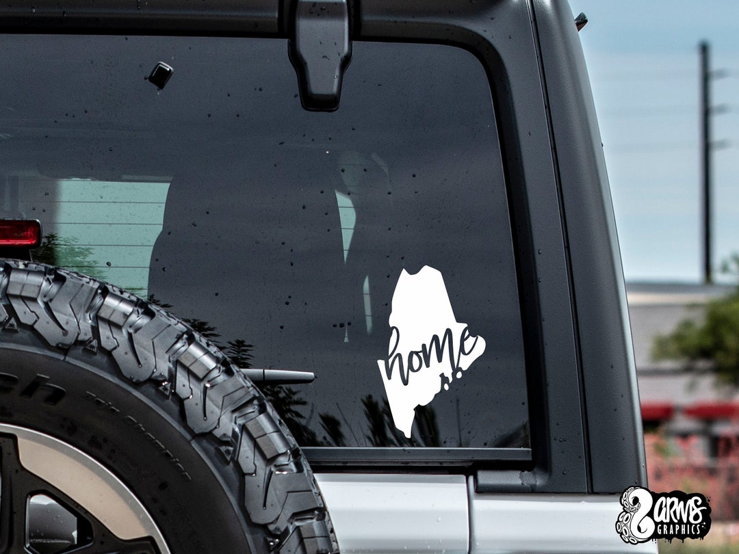 Maine Home Decal | Maine Car Sticker | Maine Sticker | Maine Tumbler ...