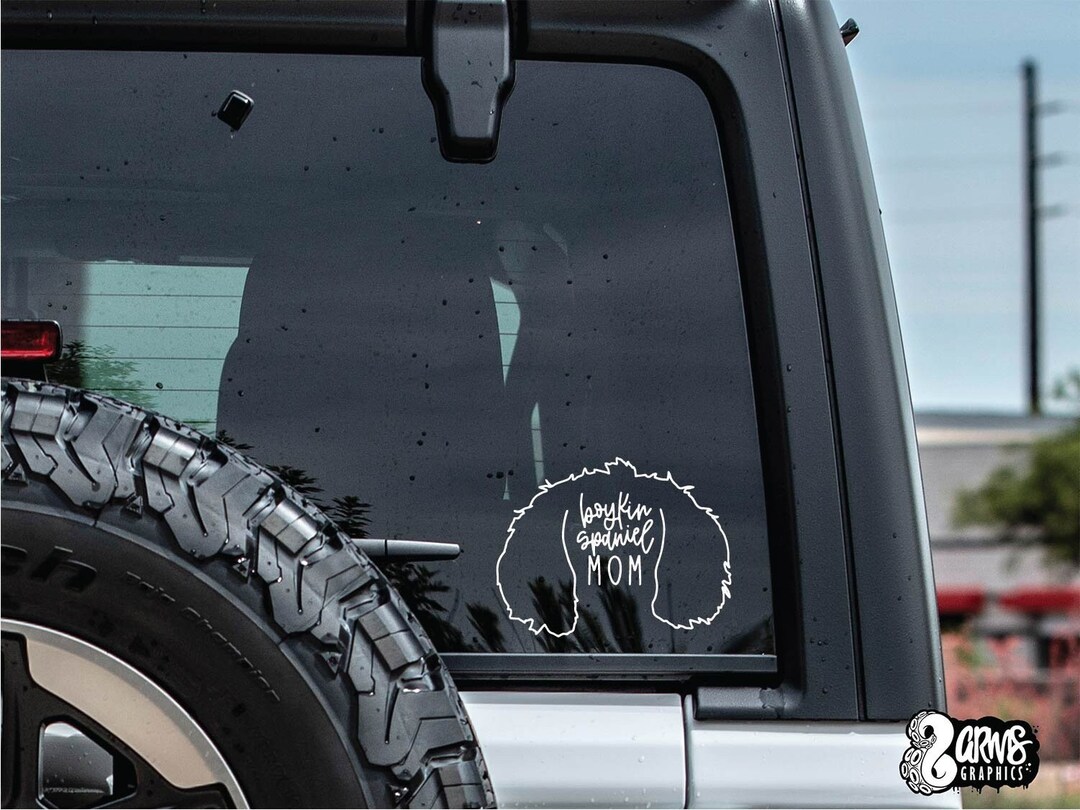 Boykin Spaniel Decal | Minimalist Dog Decal | Dog Mom Decal | Pet Name ...