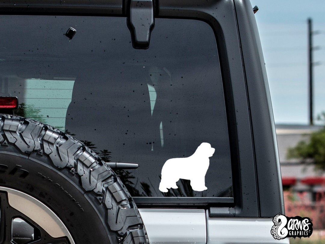 Newfoundland Decal | Custom Dog Decal | Dog Silhouette | Car Decal ...