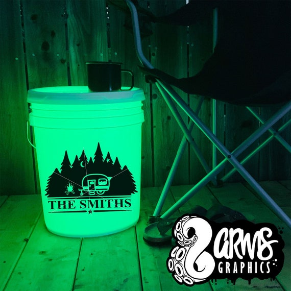 Personalized Family Name Camping Decal Camping Bucket Decal | Etsy