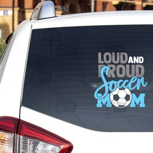 Soccer Mom Car Decal | Soccer Decal | Window Sticker | Sports Vinyl ...