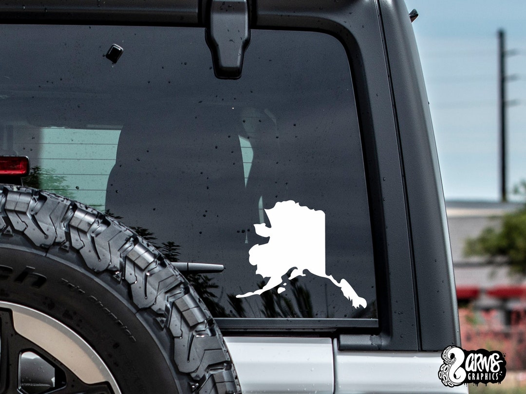 Alaska Decal | Alaska Car Sticker | Alaska Sticker | Alaska Tumbler ...