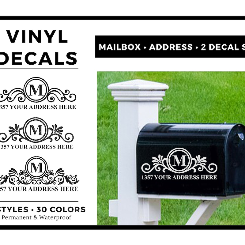 Mailbox Decals - Etsy