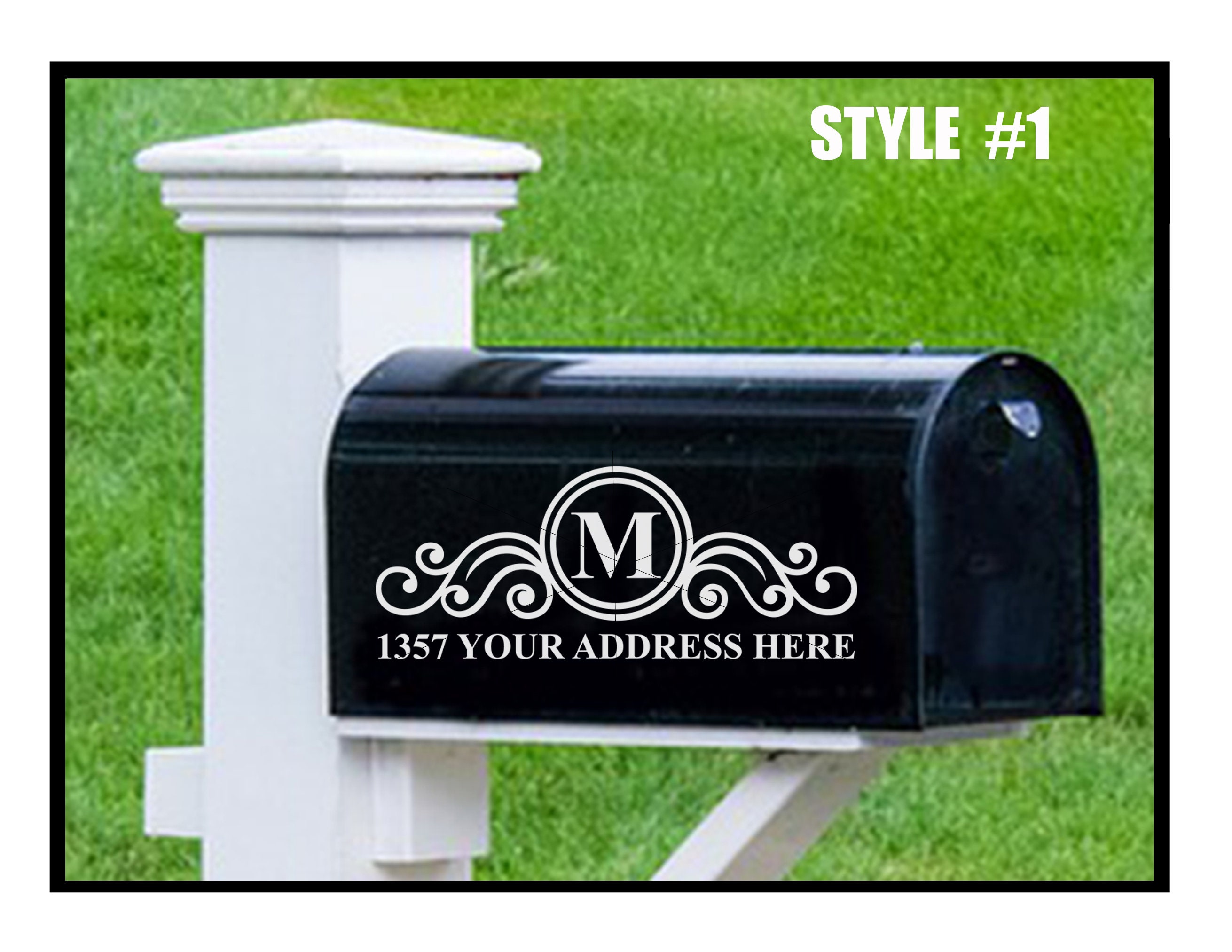 Mailbox Numbers Mailbox Decal Personalized Decal Address - Etsy