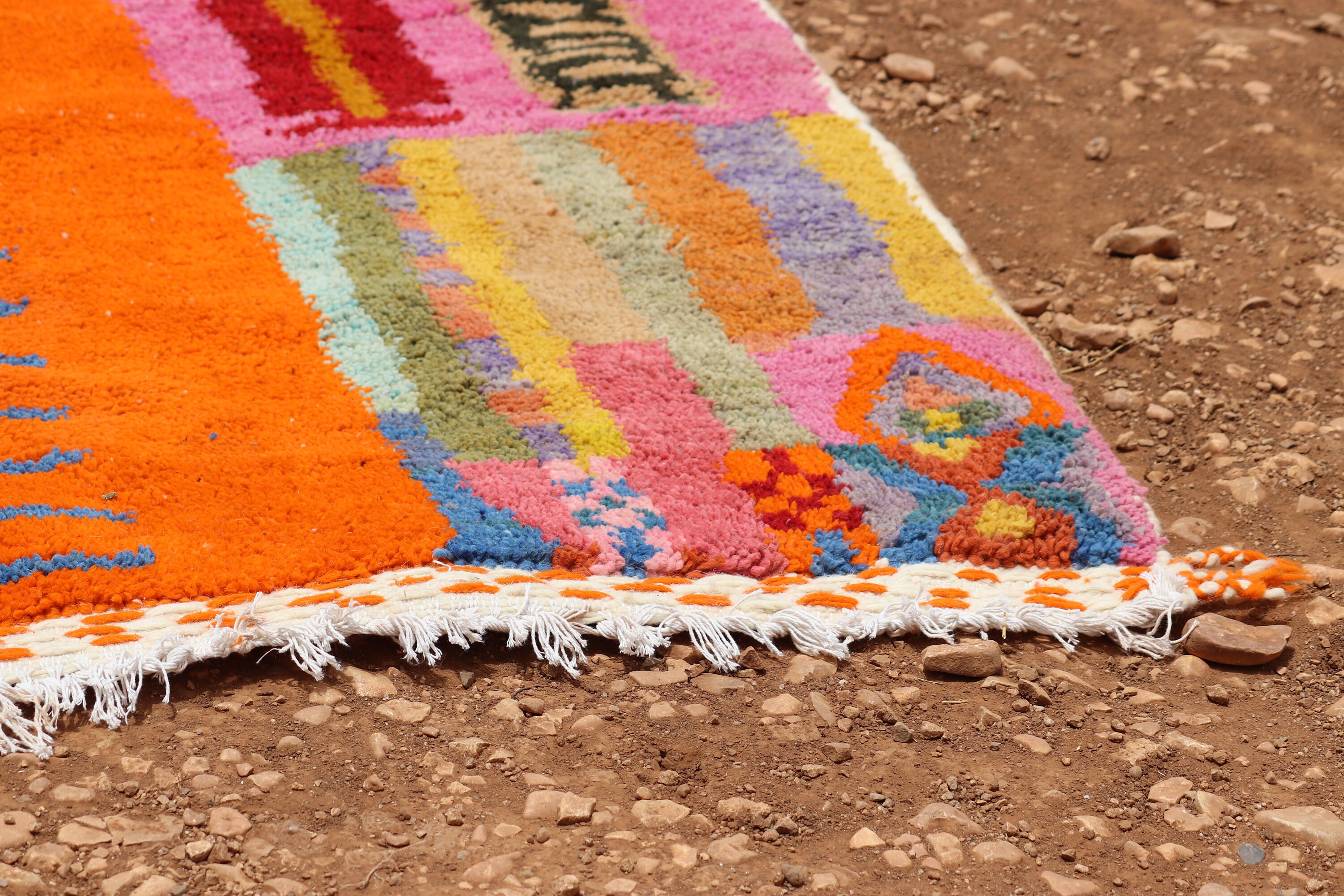 Abstract Colorful Moroccan Rug Custom Fabulous Moroccan Rug - Etsy