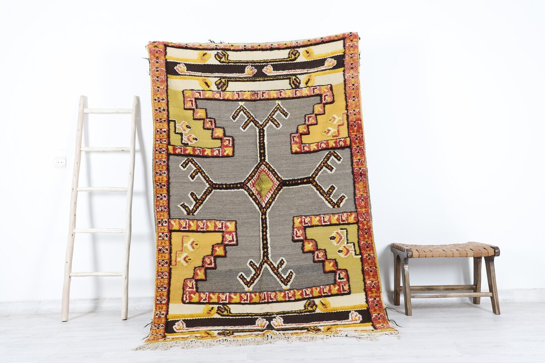 4x6 Ft Moroccan Glaoui Rug Moroccan Taznakht Rug Authentic - Etsy