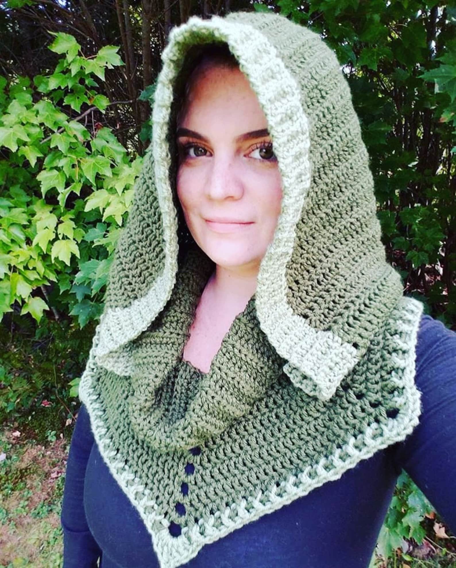 The Archers Hood Crochet PDF Pattern Tutorial Hooded Cowl Fall, Winter ...