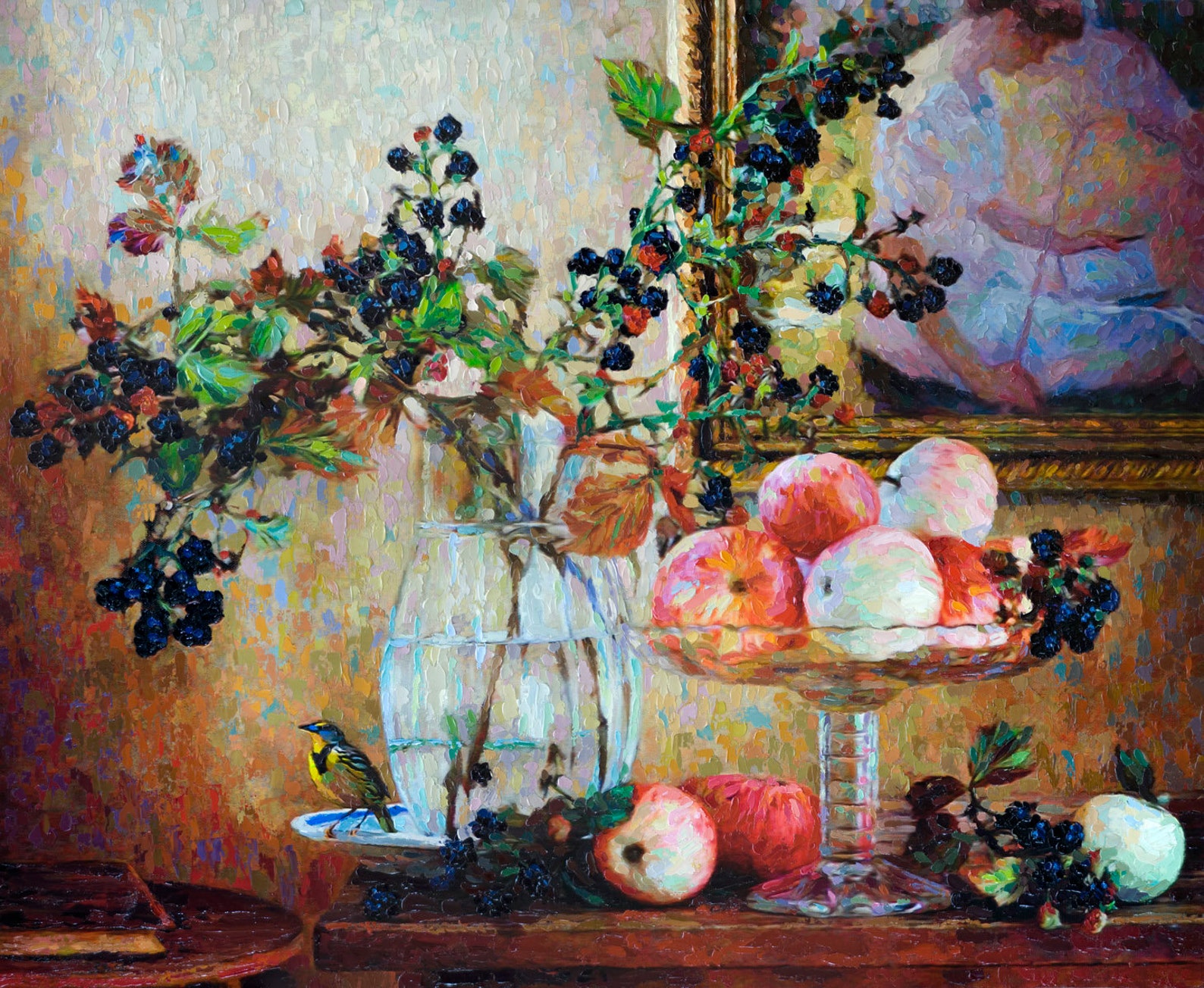 Warbler Benson, Bird & Artist Still-life Series, Original Art Work ...