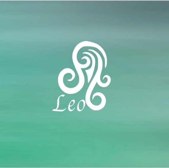 Leo Zodiac Sign Decal Car Decal Window Decal Cup Decal | Etsy