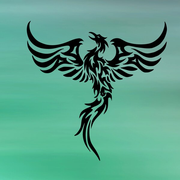 Phoenix Rising Car Decal - Etsy